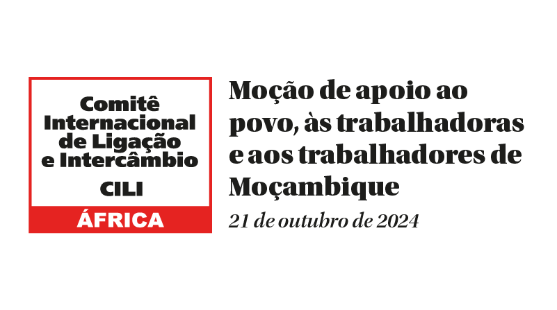 Moção de apoio - CILI África